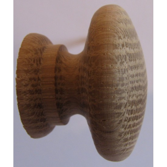 Knob style A 36mm oak sanded wooden knob