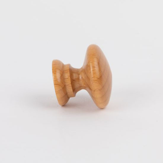 Knob style A 30mm beech lacquered wooden knob
