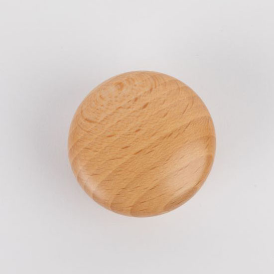 Knob style D 48mm beech lacquered wooden knob