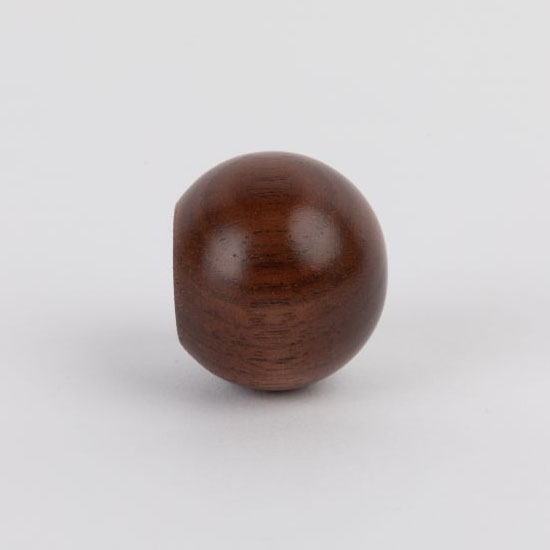 Knob style B 30mm walnut lacquered wooden knob
