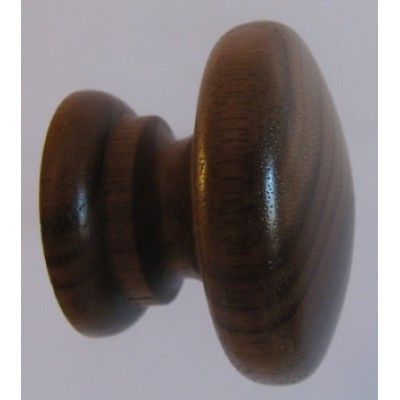 Knob style A 40mm walnut lacquered wooden knob
