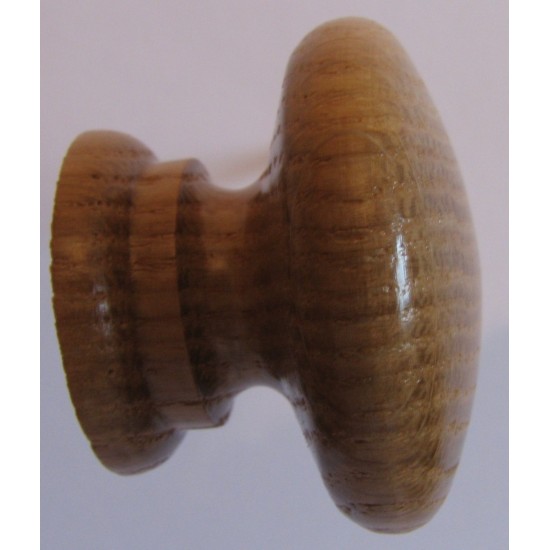 Knob style A 36mm oak lacquered wooden knob