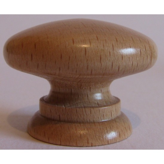 Knob style A 40mm beech lacquered wooden knob