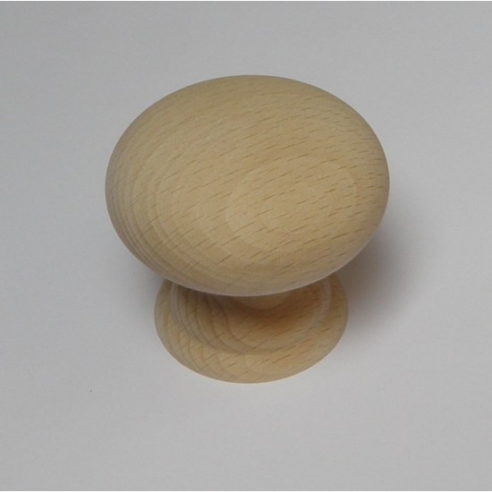Large Beech1 Wooden Sanded Door Knob