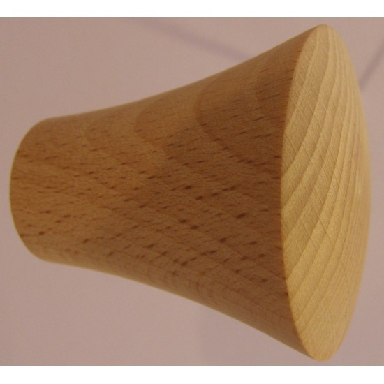 Knob style P 40mm beech sanded wooden knob