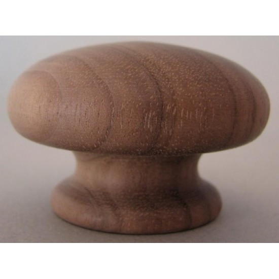 Knob style R 48mm walnut sanded wooden knob